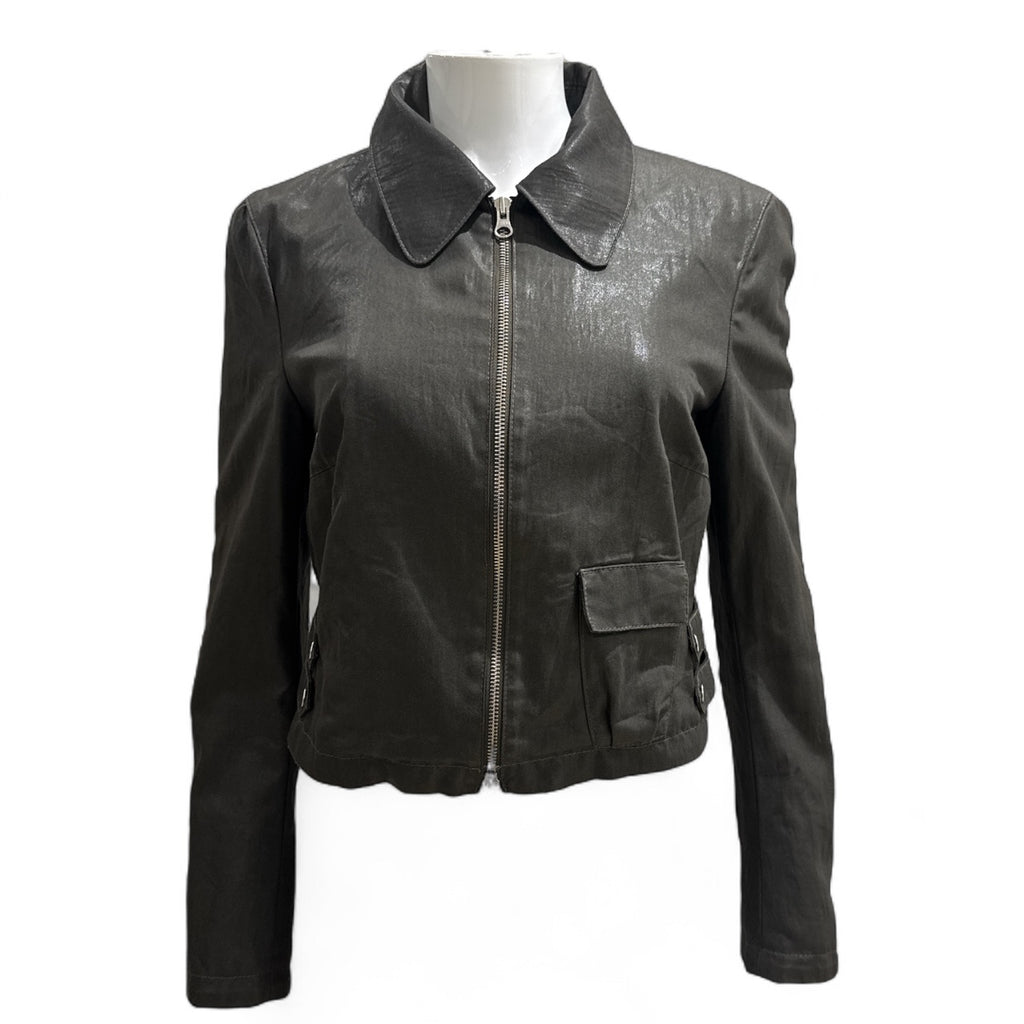 Cinque Metallic Black Jacket – CHEZ SNOW BUNNY